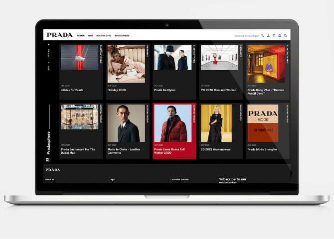 Prada launches a dedicated e-commerce platform for the UAE